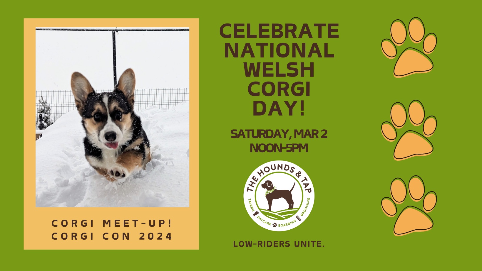 National Corgi Day Corgi Meet Up Sat Mar 2 Noon 5pm The Hounds